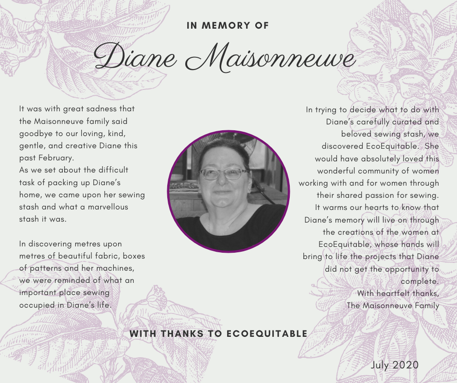 In Memory of: Diane Maisonneuve – EcoEquitable